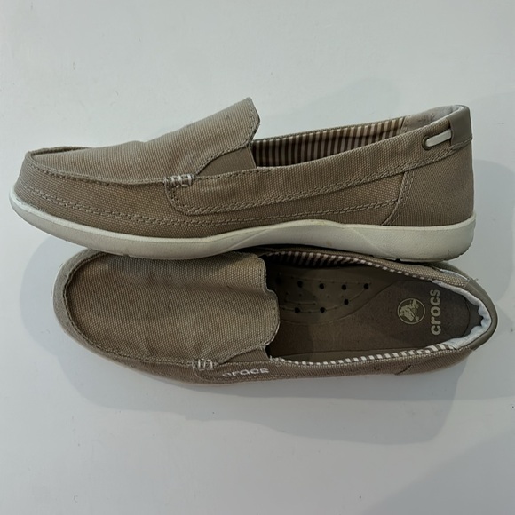 CROCS | Shoes | Crocs Canvas Loafer With Removable Insoles | Poshmark
